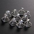 BESTYASH 10Pcs Plated Silver Hairclips Spiral Pins with Clear ...