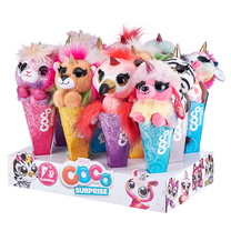 Zuru Coco Surprise Cute Stuffed Animal Neon Cones Plush Toy with Inside ...