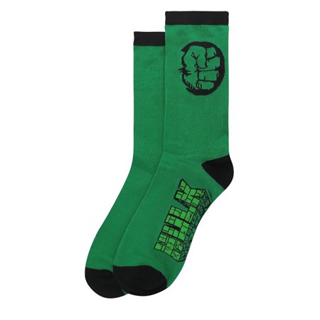 Hulk - Hulk Fist Pump Crew Socks - Walmart.com - Walmart.com