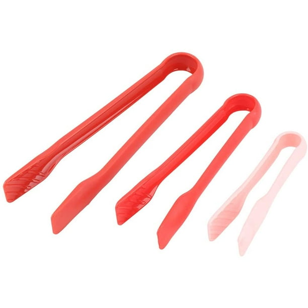 Bread Tongs Set, 3 Piece of Plastic Food Tongs, Multifunctional Serving ...