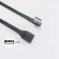 Flat USB 2.0 Extension Cable Right/Left Angled Option for Convenient ...