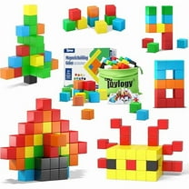 Brainspark DigitBlocks 48 Pcs Pattern Magnet Learning Builders, STEM ...