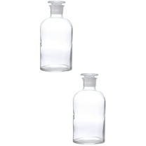 Clear Glass Reagent Bottle with Lid, Narrow Mouth Liquid Container for ...