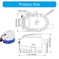 12V 24V Reliably Automatic Bilge Pumps SuitableFor Emergencies Water ...