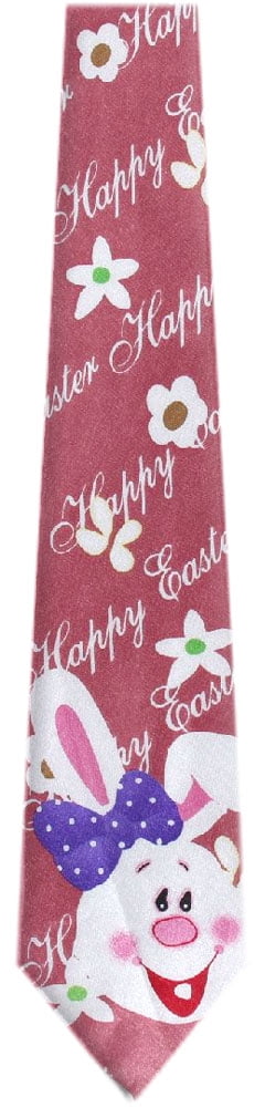Mens Novelty Themed Easter Tie - Pink - Walmart.com