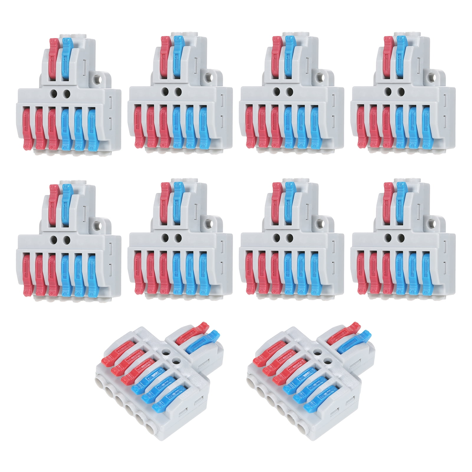 10pcs Wire Connectors Butt Terminals Cable Connector Set Lever Lock ...