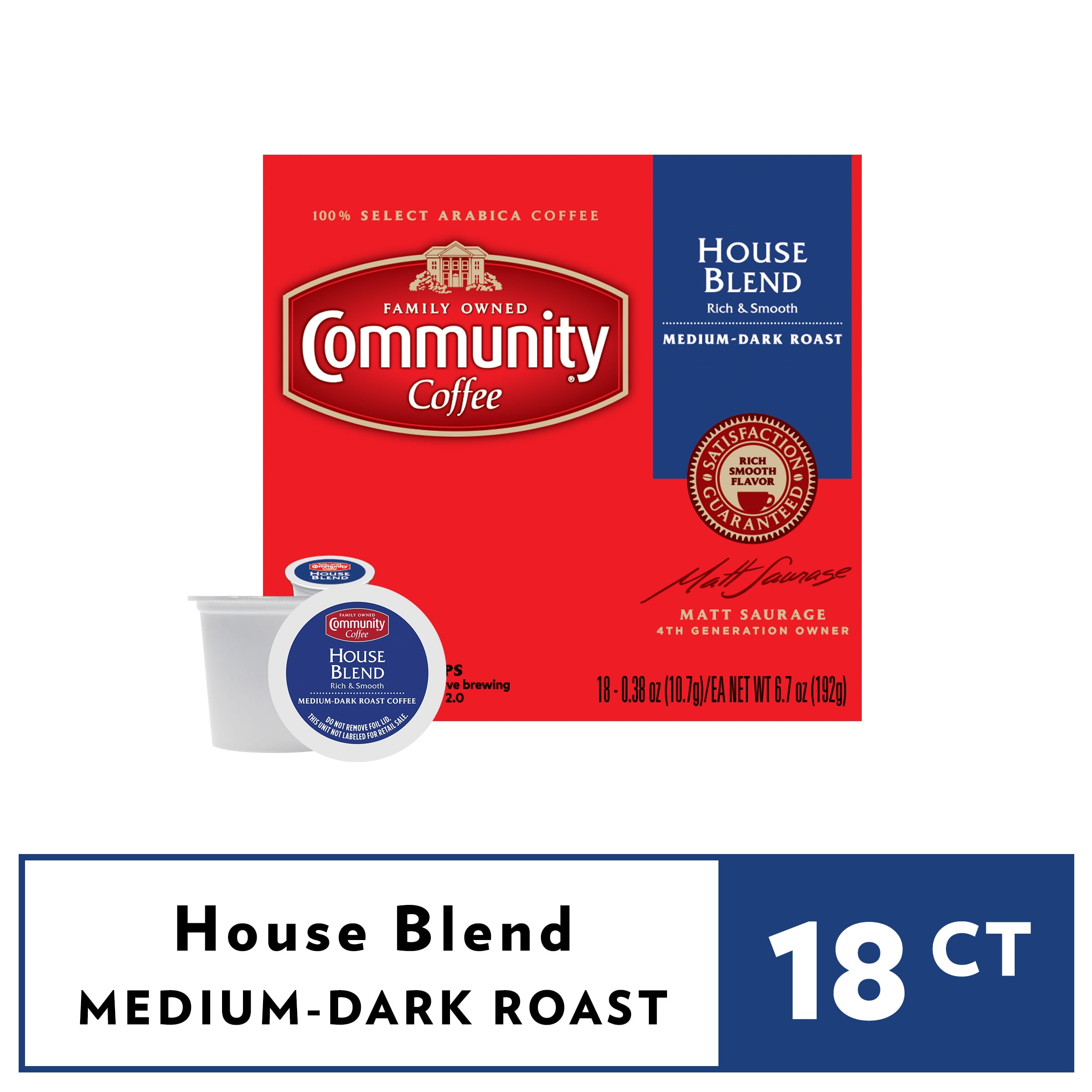 Community® Coffee House Blend Medium-Dark Roast Coffee Single-Serve ...