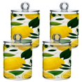 2PCS Clear Storage Jars Cotton Swabs Cans Translucent Plasticental ...