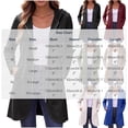 cocolona Long Hoodie for Women Long Sleeve Fleece Tunic Curved Hem ...
