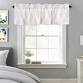 Curtain Valance for Windows, Modern Pink Art Nature Curve Stripe ...