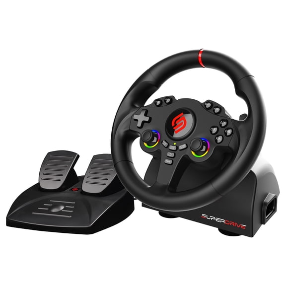 SUBSONIC GS750 Steering Wheel, 270Â° Rotation, Pedals, Shifter ...