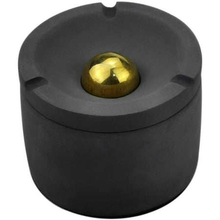 Sealed Concrete Ashtray with Lid, Windproof Fireproof Ashtrays for ...