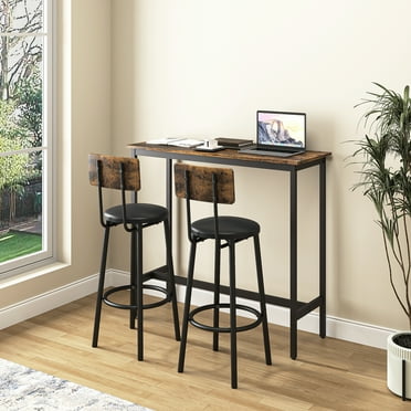 Small Kitchen Table Set 3 PCS, Dining Room Breakfast Table Set for 2 ...