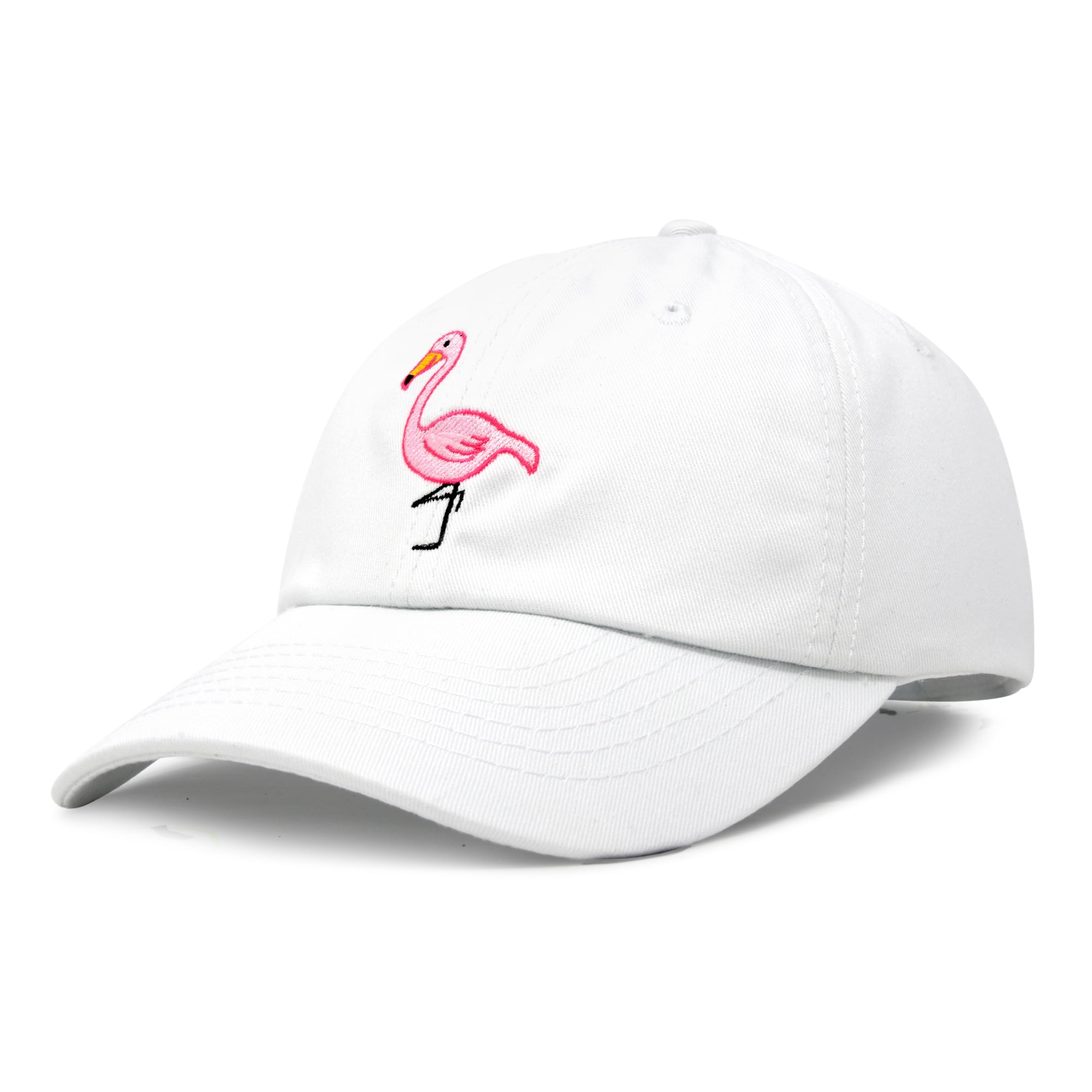 DALIX Flamingo Hat Women's Baseball Cap in White - Walmart.com