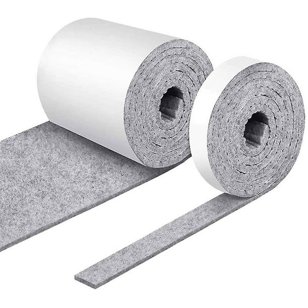 Felt Chair Glides Self-adhesive Gray Felt Tape Thick 4mm 2 Rolls Felt ...