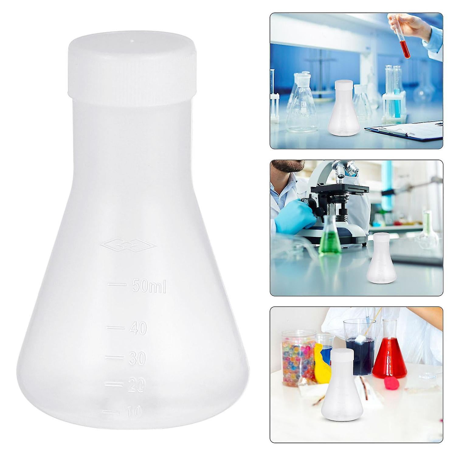 5 uds matraz de plástico matraz Erlenmeyer profesional matraz de ...