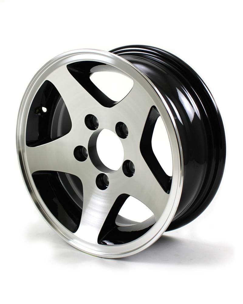 13X5 5-Lug on 4.5" Aluminum 5-Star Trailer Wheel - 435545B - Walmart.com