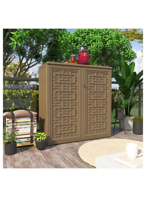 Outdoor Patio Cabinet in Sheds & Outdoor Storage - Walmart.com