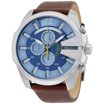 Diesel Men's Mr. Daddy DZ7394 Watch, Brown Leather Strap, Quartz, 30m ...