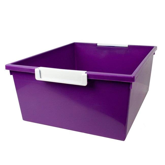 12 qt. Purple Tray with Label Holder Tattle - 3 Each - Walmart.com