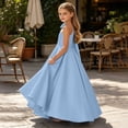 Cheytotty Kids Party Dress, Bow Sleeveless Summer, Solid Color Fashion ...