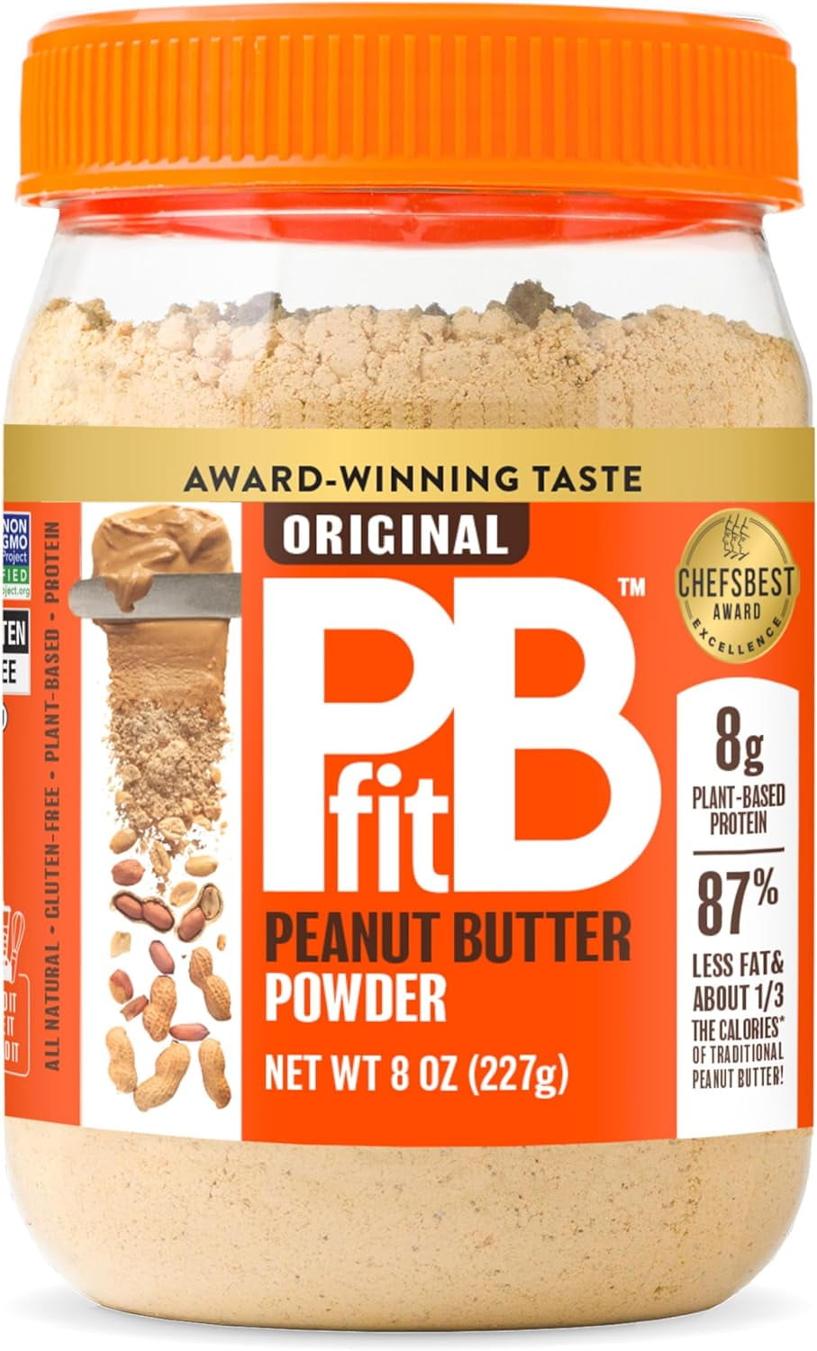 PBFIT Original Peanut Butter Powder, 8 Oz | Mantequilla de Mani Natural ...