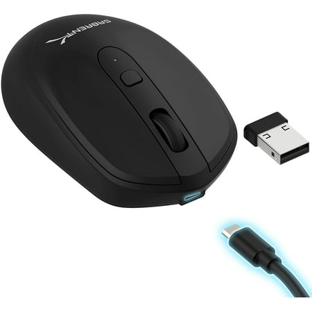 Sabrent Mini Travel USB Optical Mouse with Retractable Cable for ...