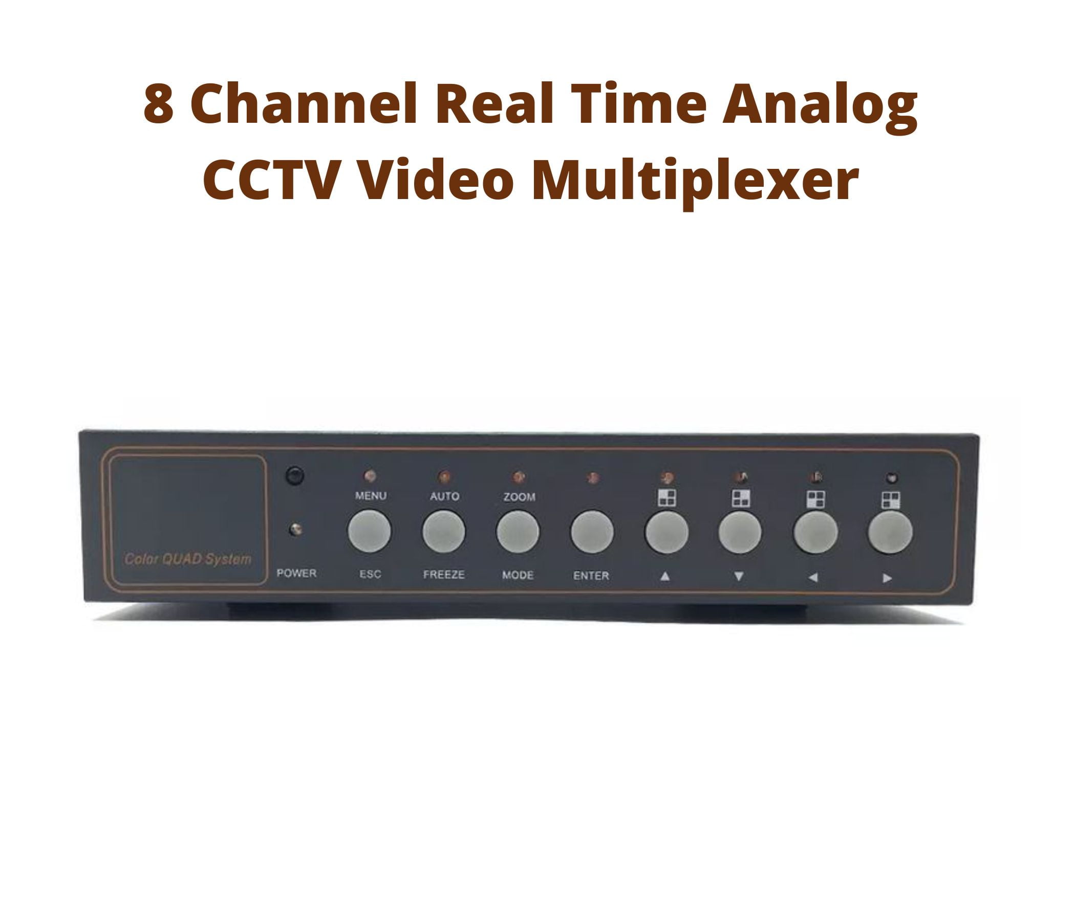 Evertech 8 Channel Analog Quad Processor Video Screen Switch CCTV ...