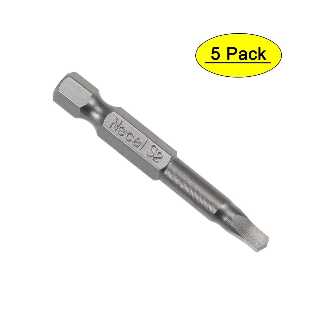 Uxcell 1/4" Hex Shank 2" Length SQ3 Magnetic Square Screwdriver Bit S2 ...