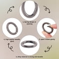 20Pcs Zinc Alloy Spring Gate Rings Oval Gunmetal 27x20x4.5mm - Walmart.com