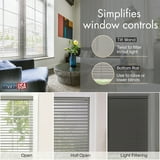 PowerSellerUSA 1" Slats Cordless Window Blinds, 64L x 23W Inches Solid ...