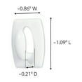 Command Mini Wall Hooks, White, Damage Free Decorating, Twelve Hooks ...