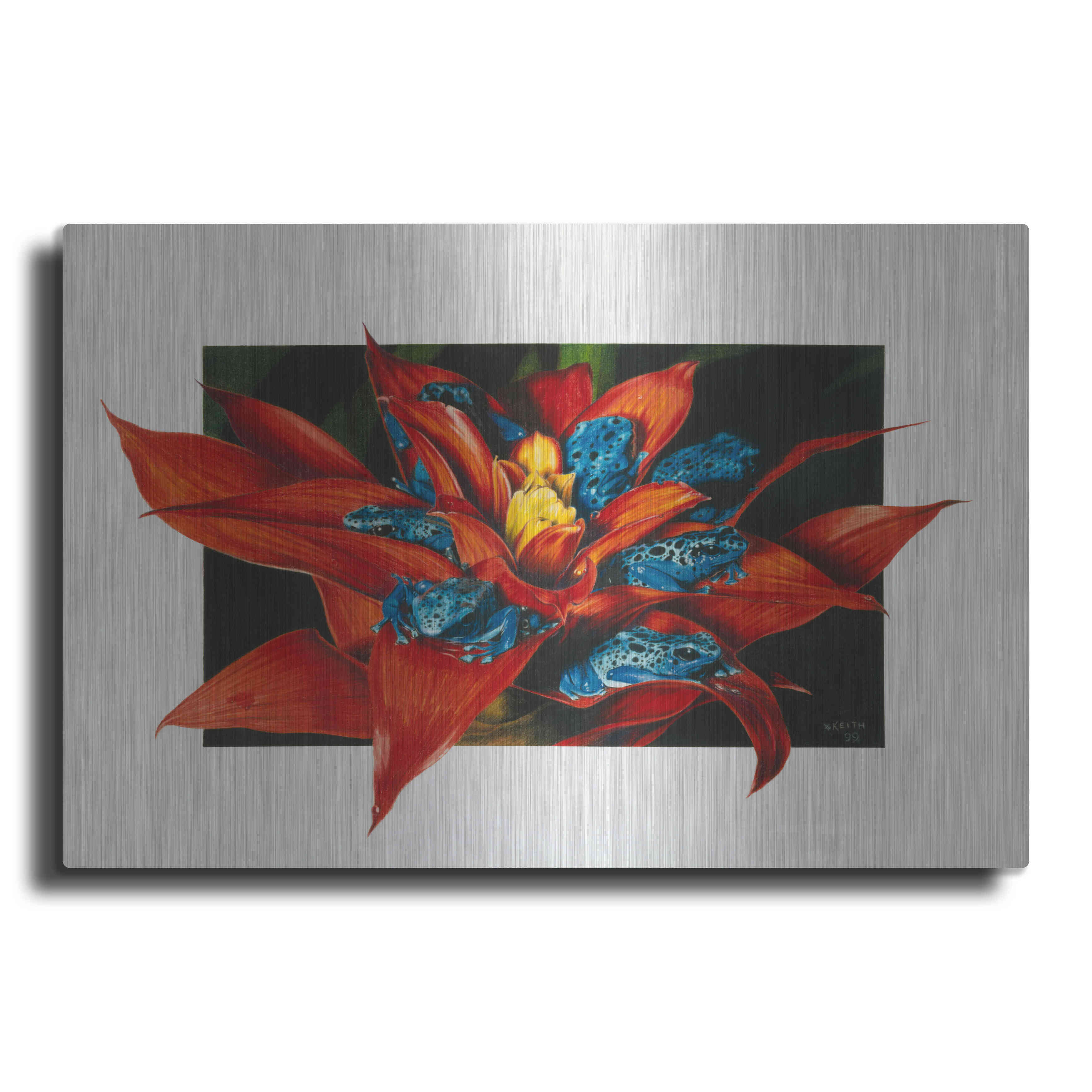 Luxe Metal Art 'Sevens' by Barbara Keith, Metal Wall Art, 36"x24 ...