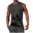BRGZLK Graphic Tank Tops for Men Summer Sleeveless Hawaiian Palm Tree ...