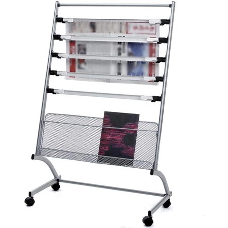 Magazine Racks Floor-Standing Newspaper Rack, Wrought Iron Magazine ...