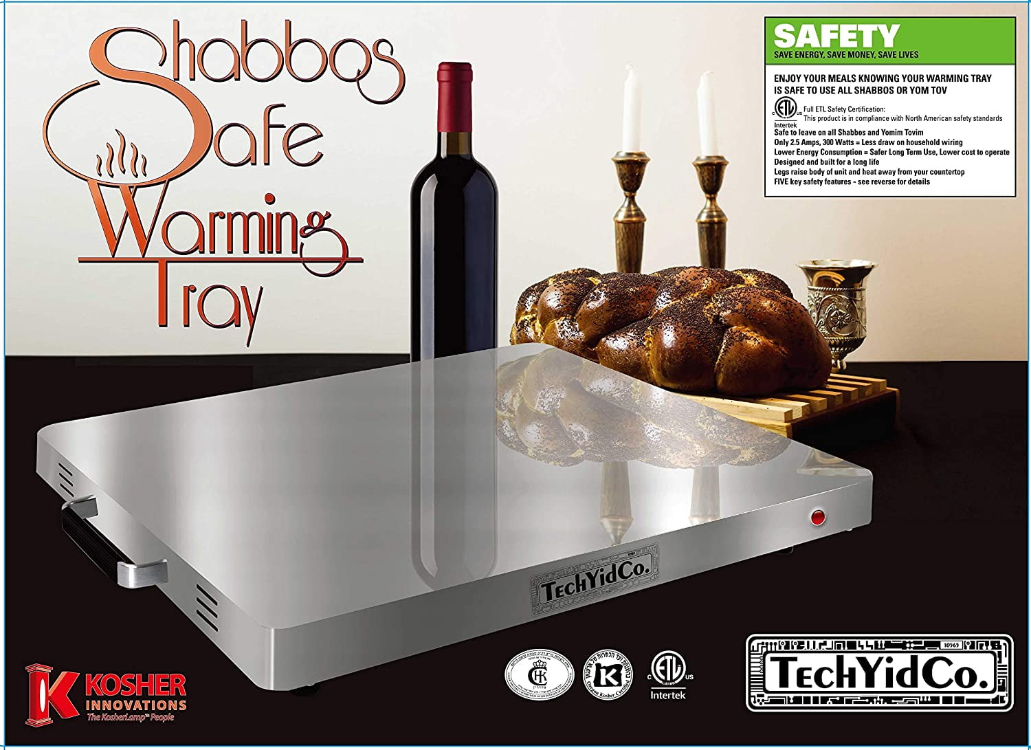 Kosher Innovations Tech Yid Shabbos Safe Warming Tray (120 V) - Walmart.com