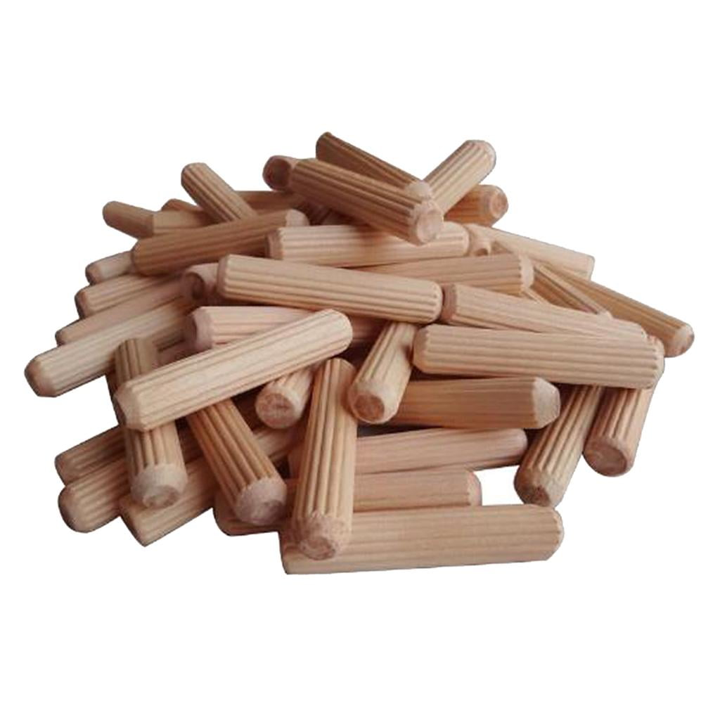 Doe het zelf Professionele uitruisting 100 x WOODEN DOWELS HARDWOOD ...