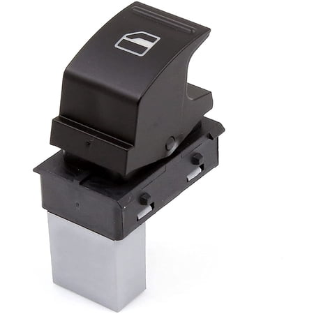 uxcell DC 12V Chrome Passenger Side Window Switch Button for VW Golf ...