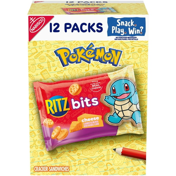 RITZ Bits Cheese Sandwich Crackers, 12 Snack Packs - Walmart.com