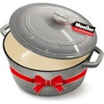 Mueller 6 Quart Enameled Cast Iron Dutch Oven Heavy-Duty Casserole and ...