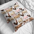 Farmhouse Sheep Pig Chicken Cow King Size Bed Set,Farm Animal Letter ...
