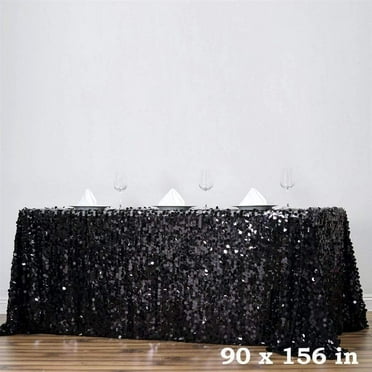 BalsaCircle 90" x 156" Big Payette Sequin Tablecloth Blush - Walmart.com