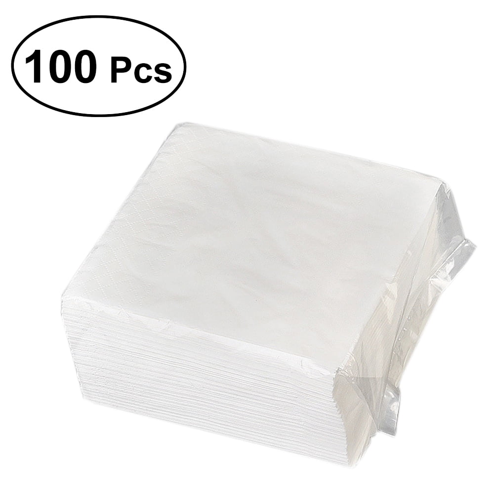100pcs Solid 2-Ply Dinner Napkin Paper Serviettes Beverage Napkins ...