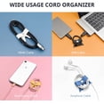 5 Pack Cord Organizer, Bow Keeper, Cable Organizer USB Holder, Leather ...