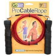GoFit Athletic Training Jump Rope - Leather Fitness Jump Rope - Walmart.com