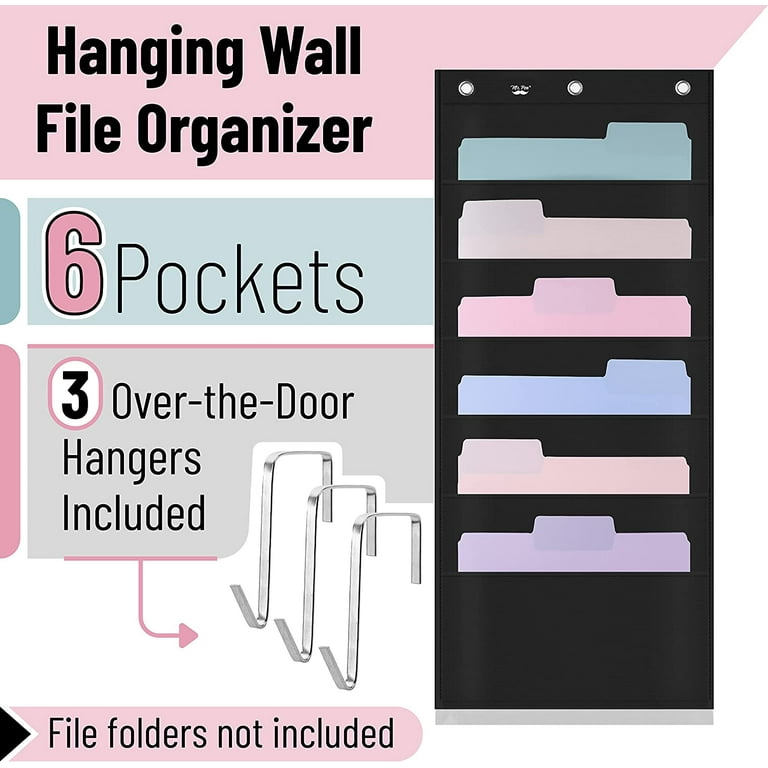 Wall File Holder IMPRESA 2-Pack Deep Pocket File Chart For Classroom ...