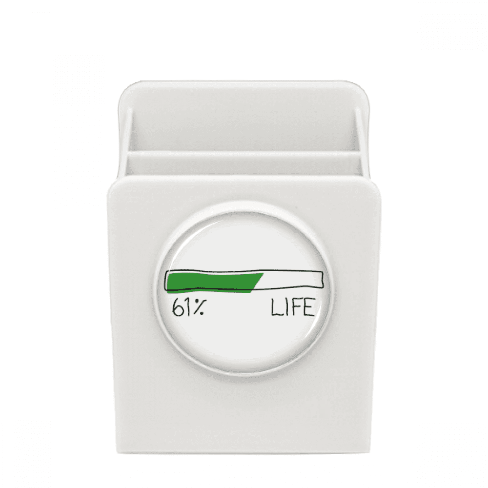 Life Energy Progress Bar 61 Percent Middle Aged Desk Pencil Holder Cup ...