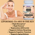 Nikoni Liposomal Calcium AKG Supplement, 1500 mg with Vitamins D3, K2 ...