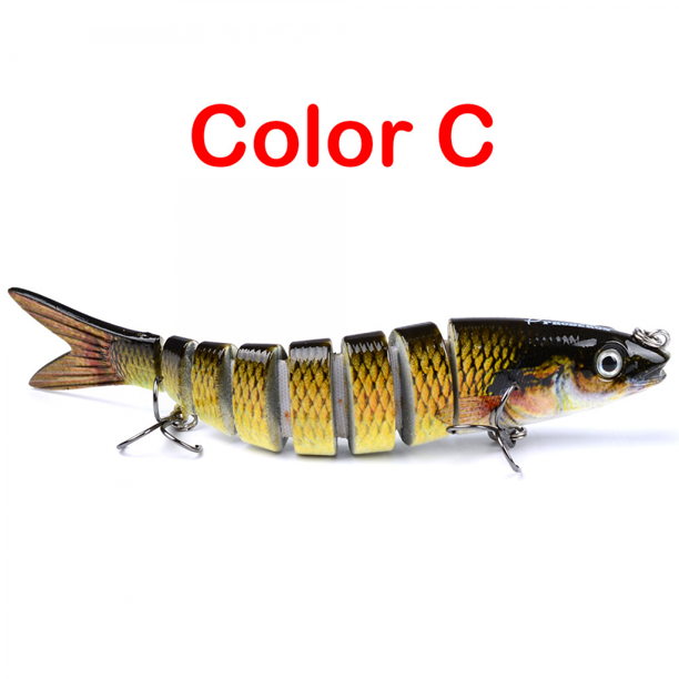 2 color multi-segment bait 19g plastic bait hard bait knotty fish HS014 ...