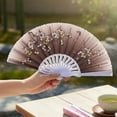 Byfri 6 Pack Floral Printed Folding Hand Fans Dance Performance ...